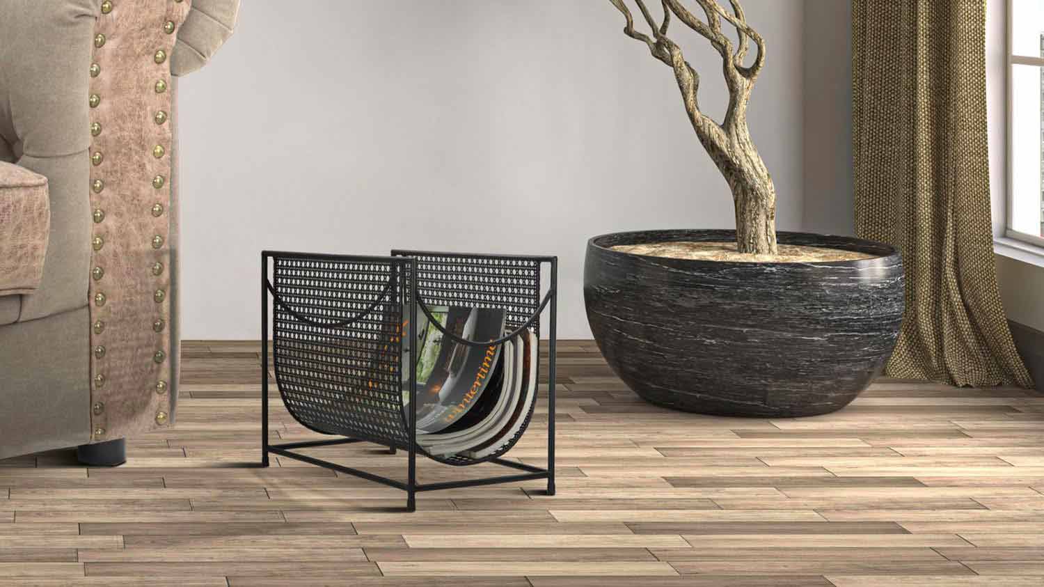 Raft Magazina Dyshemeje Hekuri Dizajn Modern 37X22X30 cm