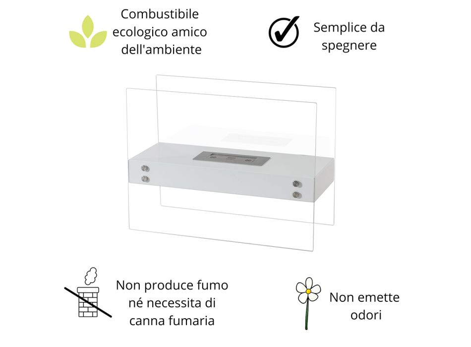 Oxhak me dysheme me bioetanol në metal dhe qelq