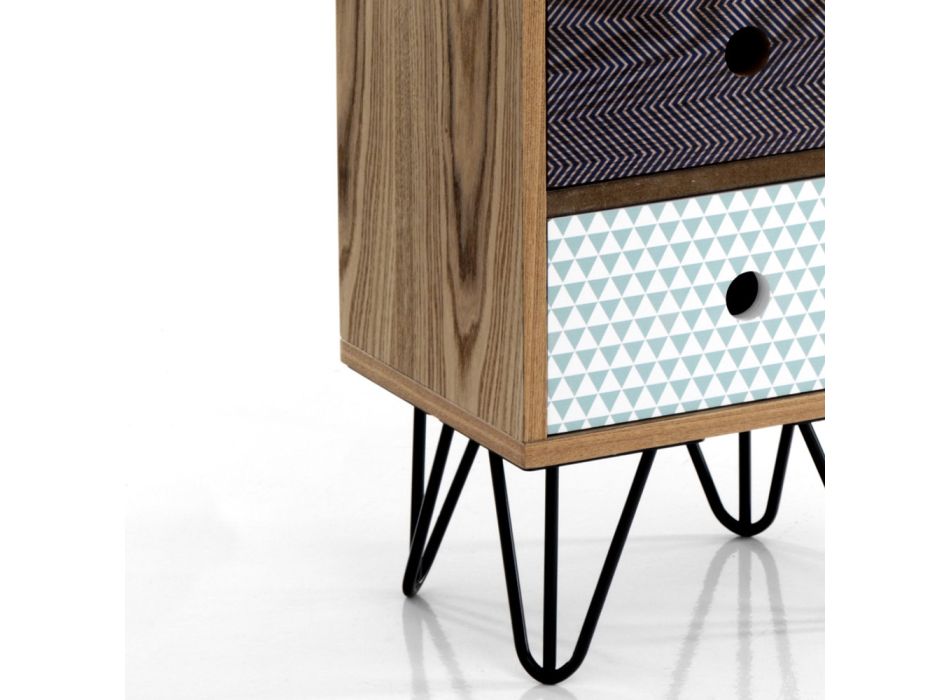 Komo me 5 Sirtarë MDF me ngjyra