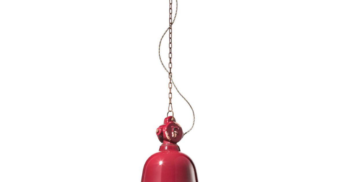 Llambë varëse e punuar me dorë në hekur dhe qeramikë industriale