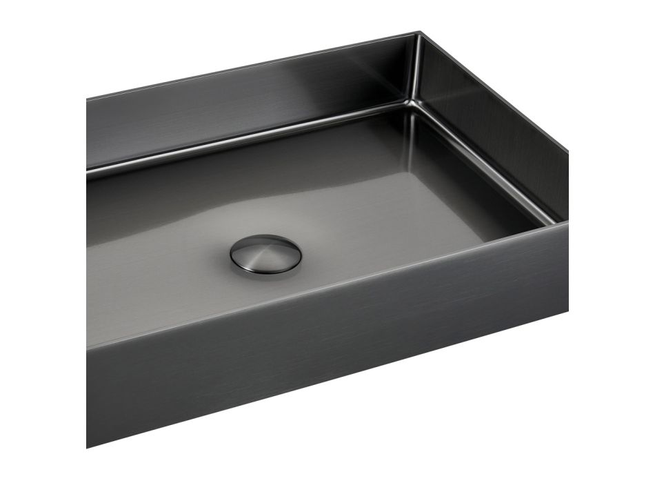 Lavaman në formë drejtkëndëshe, prej çeliku inox
