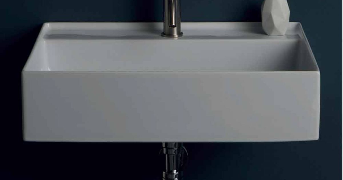 Lavaman i varur qeramike me dizajn modern Sun 60x45 cm, prodhim Italie