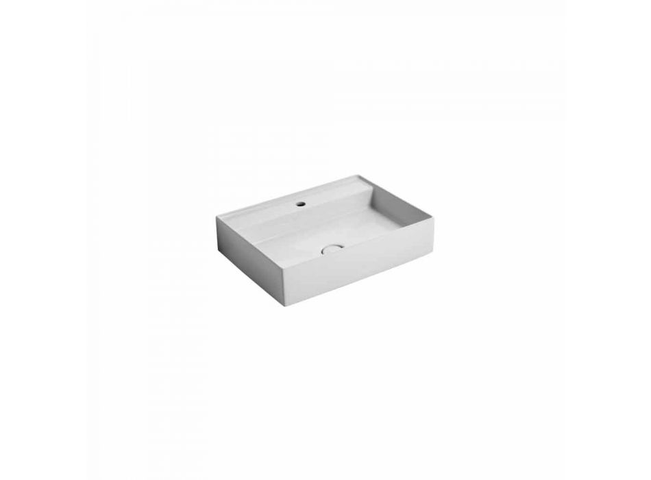 Lavaman i varur qeramike me dizajn modern Sun 60x45 cm, prodhim Italie