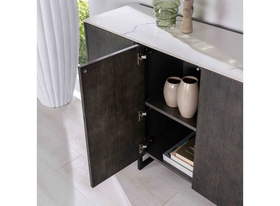 Kompleks në MDF, Qeramikë dhe 4 Dyer me Mbyllje të Butë