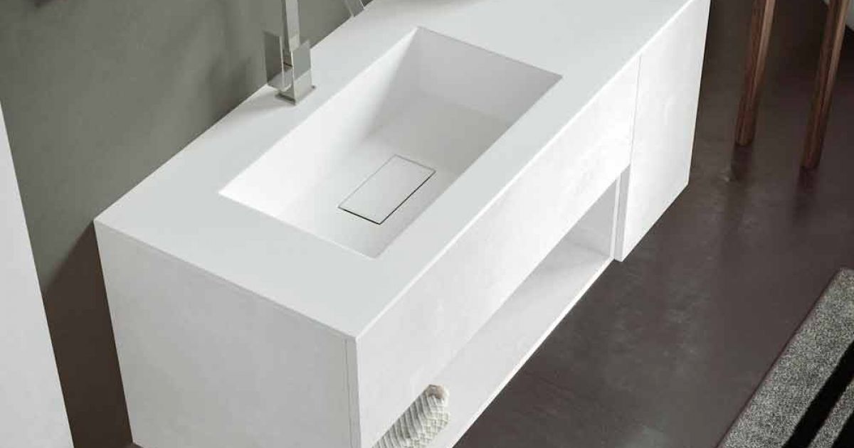 Dollap banjo me lavaman pezull të dizajnit modern të integruar