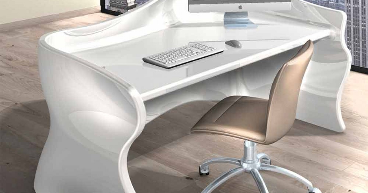 Tavolinë zyre moderne e bërë nga Solid Surface Velo