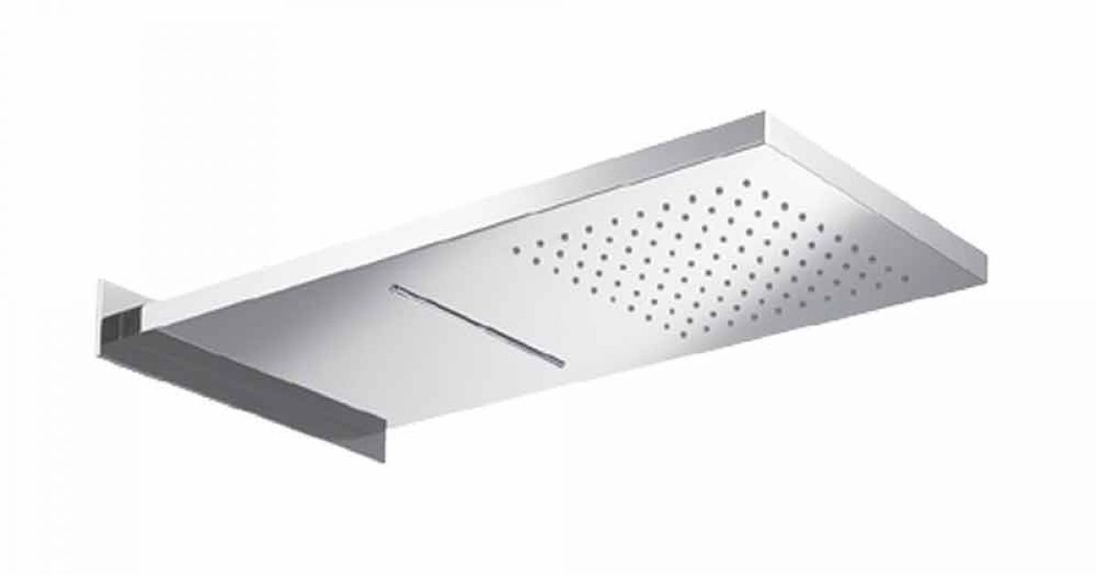 Kokë dushi muri prej çeliku inox me avion të dyfishtë Prodhuar në Itali